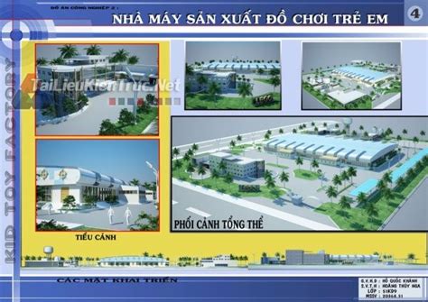 Đồ án công nghiệp nhà máy sản xuất đồ chơi MS Công nghiệp Photoshop Autocad