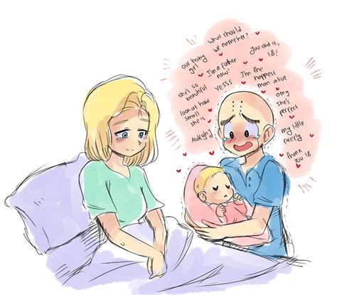 Krillin X 18 And Their Daughter Dragon Ball Super Funny Anime Dragon