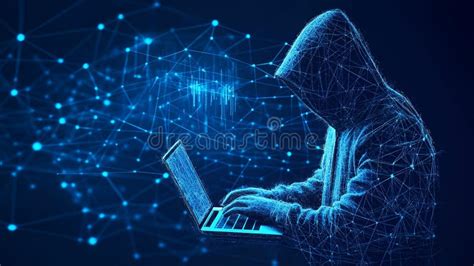 Conceptual Digital Art Depicting Cybercrime And Network Security Threats Stock Image Image Of