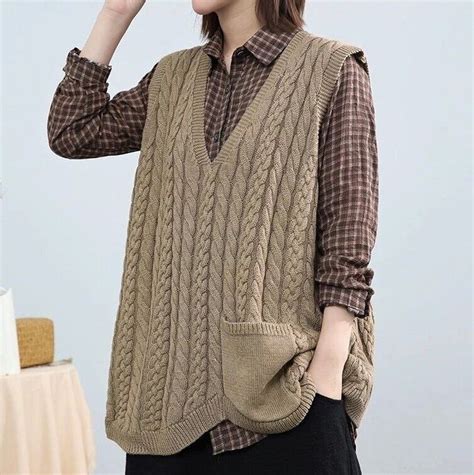 Стильные эффектные и просто красивые Подборка вязаных жилетов и безрукавок часть 2 Идеи