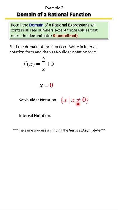 How To Find The Domain Of A Rational Function Values That Make The