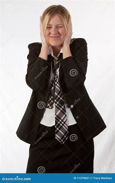 Blocking Out The Noise Stock Image Image Of Caucasian 11379621