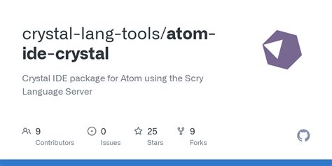 GitHub Crystal Lang Tools Atom Ide Crystal Crystal IDE Package For