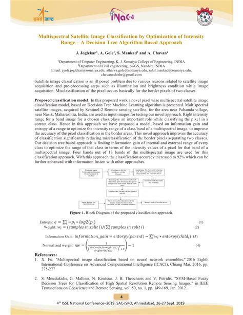 Pdf Multispectral Satellite Image Classification By Optimization Of