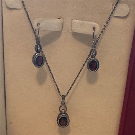 925 Sterling Silver Jewelry Garnet Stone Sterling Silver 925