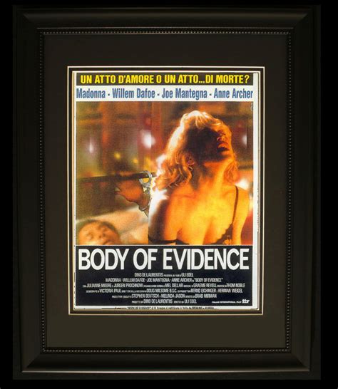 Madonna Body Of Evidence 100×140 Movie Poster Inchiostro And Tempera