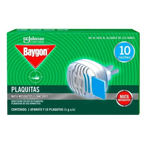 Insecticida Baygon Plaquitas Laminitas 10 Pzas 1 Aparato Walmart En