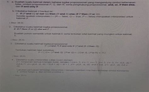 1 A Buatlah Suatu Kalimat Dalam Bahasa StudyX