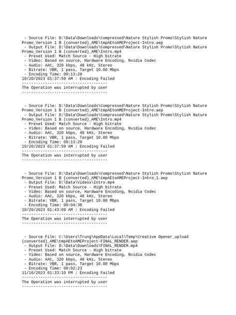 Ameencoding Error Log Pdf Data Compression Codec