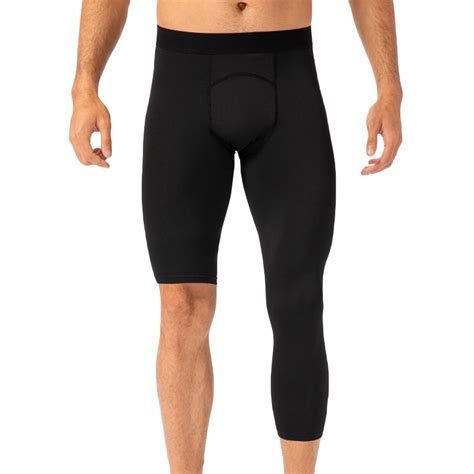 Yufatyle Mens Basketball Single Leg Tight Sports Pants 1 2 One Leg