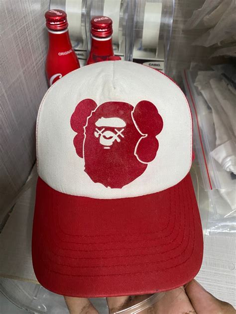 Bape Bathing Ape Kaws Trucker Cap Rare ‼️ Mens Fashion Watches