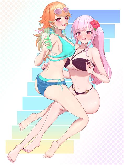 Mori Calliope Takanashi Kiara And Takanashi Kiara Hololive And More Drawn By Hareteruya