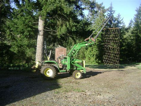 John Deere Garden Tractor With Loader Front End Loader Boom Pole