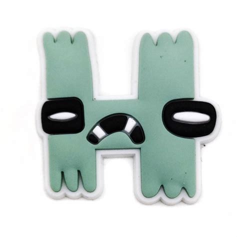 ตัวติดรองเท้า Pvc ตัวอักษรการ์ตูน A Z สำหรับตกแต่งรองเท้าหัวโต Crocs Jibbitz ติดง่าย น่ารักๆ