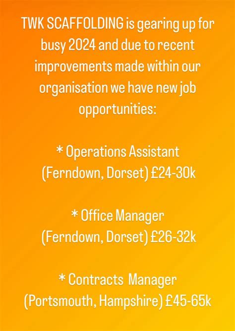 Twk Scaffolding On Linkedin Jobopportunity Scaffolding Constructionindustry