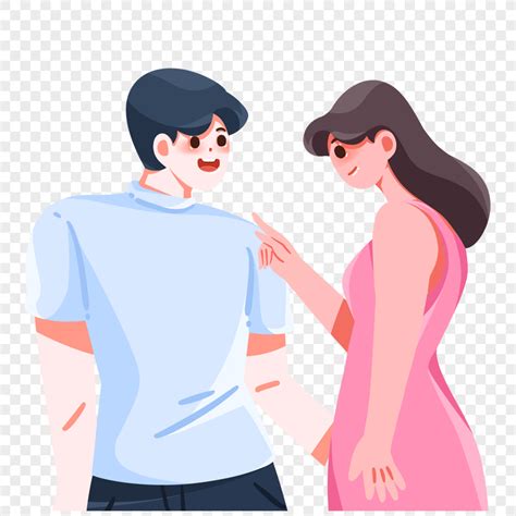 말하는 남자와 여자 Png 일러스트 무료 다운로드 Lovepik