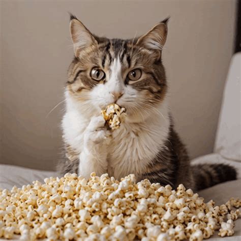 Katt Som Spiser Popcorn Meme