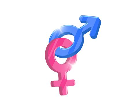 Heterosexual Gender Symbol Combined Mars And Venus Icons Male And