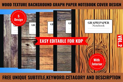 Wood Texture Graph Paper Notebook Graphic By Mstmahfuzakhatunshilpe
