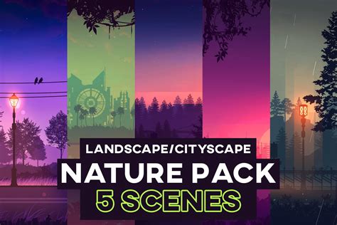 Natural Landscapes Pack Vol 1 2d Environments Unity Asset Store