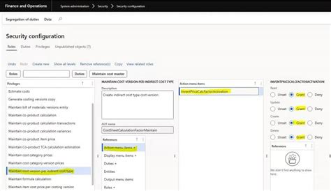 Security Access To Roles And Duties