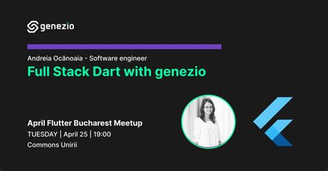 Genezio On Linkedin Flutter Dart Genezio Meetup Fullstackdevelopment