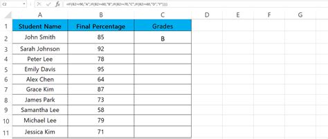 How To Assign Letter Grades In Excel SpreadCheaters