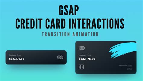 GitHub Rajacharles GSAP Credit Card Interaction Transition Animation