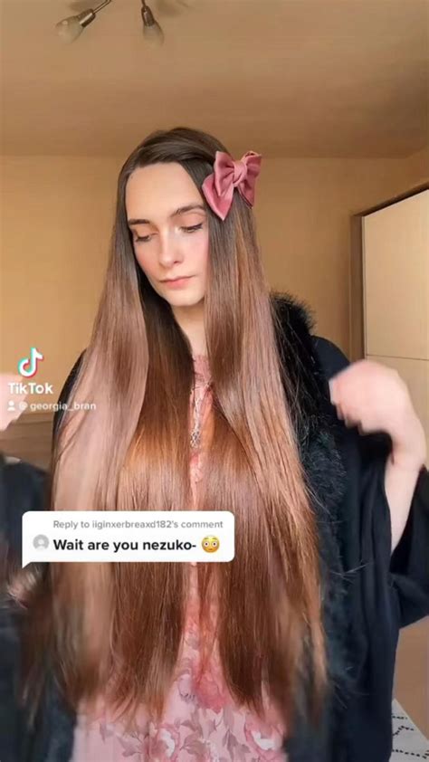 Real Life Nezuko Hair🤭 ️ Hair Styles Anime Hair Hair