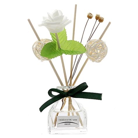 Dengmore Aromatherapy Diffuser Set Essential Oils Diffuser With Glass Bottles 3pcs Rattan Sticks
