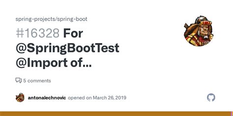 For Springboottest Import Of Testconfiguration Class Does Nothing While