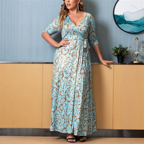Karmen Plus Size Wrap Maxi Dress Hello Curve