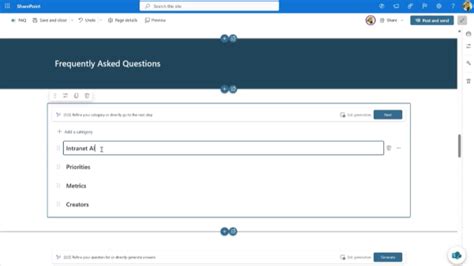 Sharepoint Faq Content For Simple Authoring