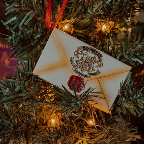 Harry Potter Hogwarts Letter Christmas Tree Ornament Elbenwald