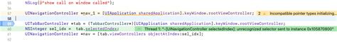 ios [uinavigationcontroller selectedindex] unrecognized selector sent to instance of
