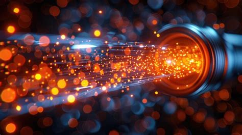 Abstract Digital Wave Of Glowing Red And Blue Particles Dynamic Flow Aig53 Premium Ai