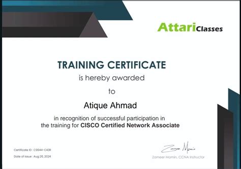 Shaikh Atique Ahmad On Linkedin Ccna Attariclasses Networking It