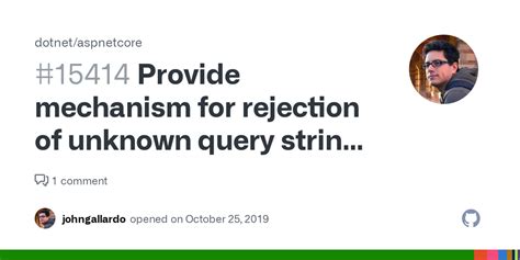 Provide Mechanism For Rejection Of Unknown Query String Parameters Issue Dotnet