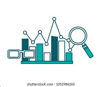 Statistics Bar Graph Pointed Line Analysis Stock Vector Royalty Free Shutterstock