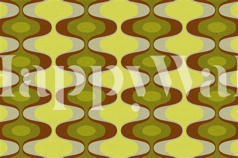 Vintage Wave Retro Wallpaper For Home Decor