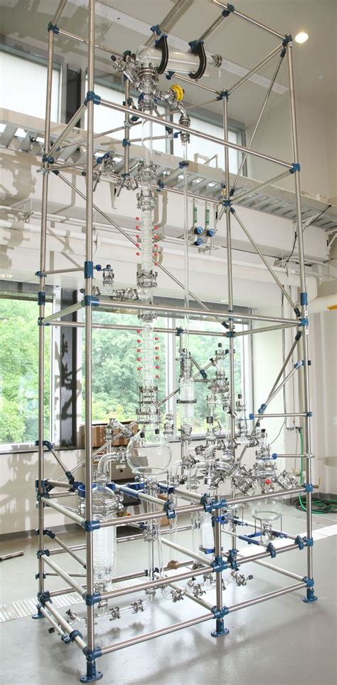Distillation Column In Chemistry Lab