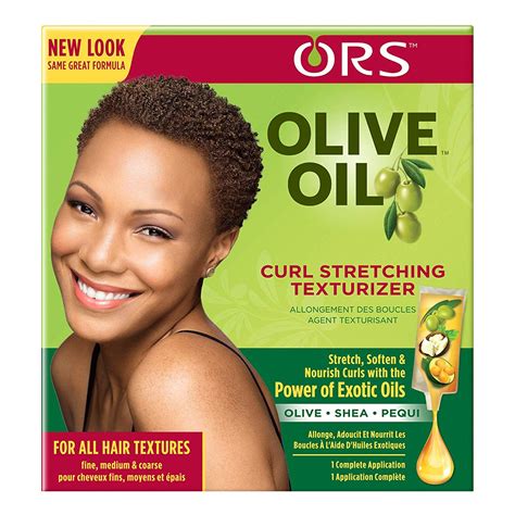 Ors Olive Oil Curl Stretching Texturizer Kit Curl Stretching Textured Hair Olive Oil Hair