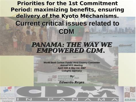 Ppt Priorities For The 1st Commitment Period Maximizing Benefits Ensuring Delivery Of The