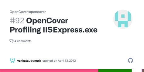Opencover Profiling Iisexpressexe · Issue 92 · Opencoveropencover · Github