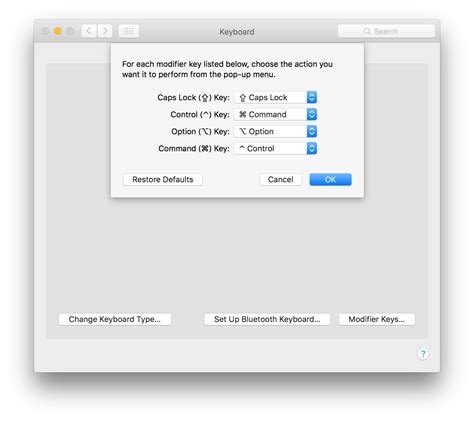 How To Switch The Command And Control Keys In Os X