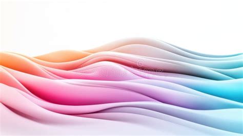 Colorful Abstract Waves Create A Serene And Dynamic Visual Experience Ai Stock Image Image Of