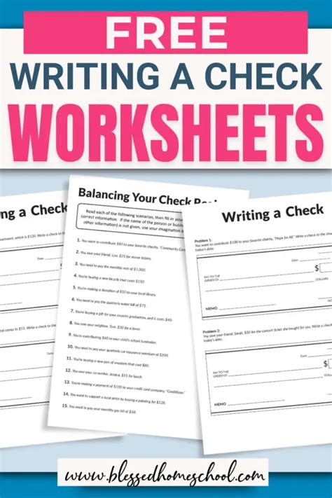 How To Write A Check FREE Writing A Check Worksheet