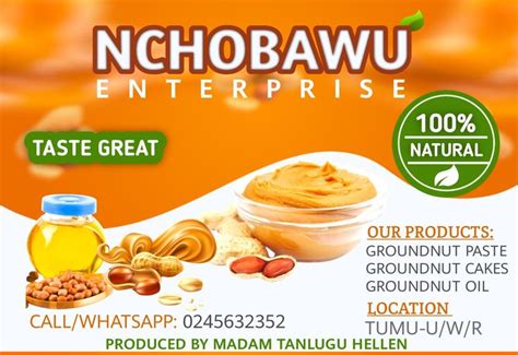 Flyer Design For Groundnut Paste And Oil