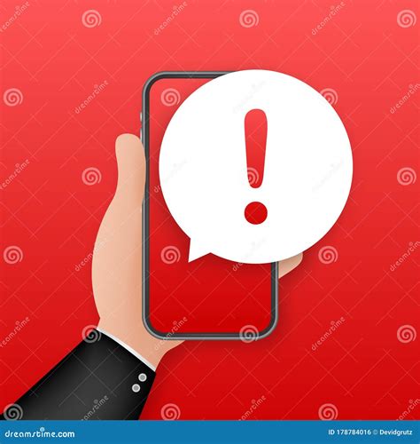 Alert Message Mobile Notification Danger Error Alerts Smartphone Virus Problem Or Insecure