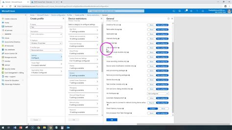 Device Configuration Profiles Create For Win10 Device Restrictions